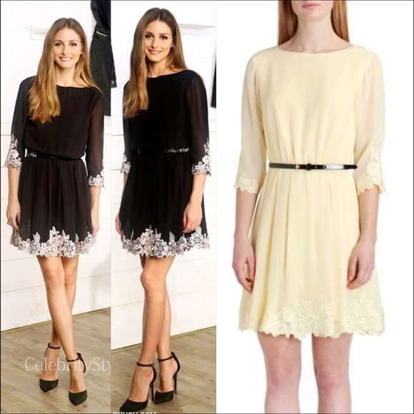 Ted Baker | Dresses | New Ted Baker Feay Lace Embroidered Mesh Sleeve ...